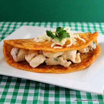 Creamy Chicken And Mushroom Stuffed Boxty