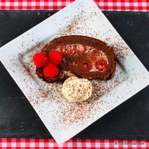Raspberry And Cream Chocolate Roulade
