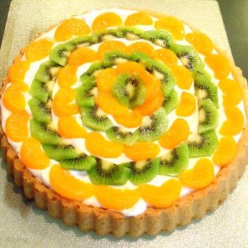 Irish Fruit and Cream Flan