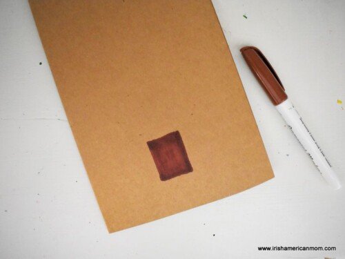 Tissue Paper Christmas Tree Card Craft