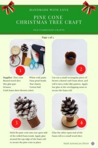 Pine Cone Christmas Tree Craft For Kids