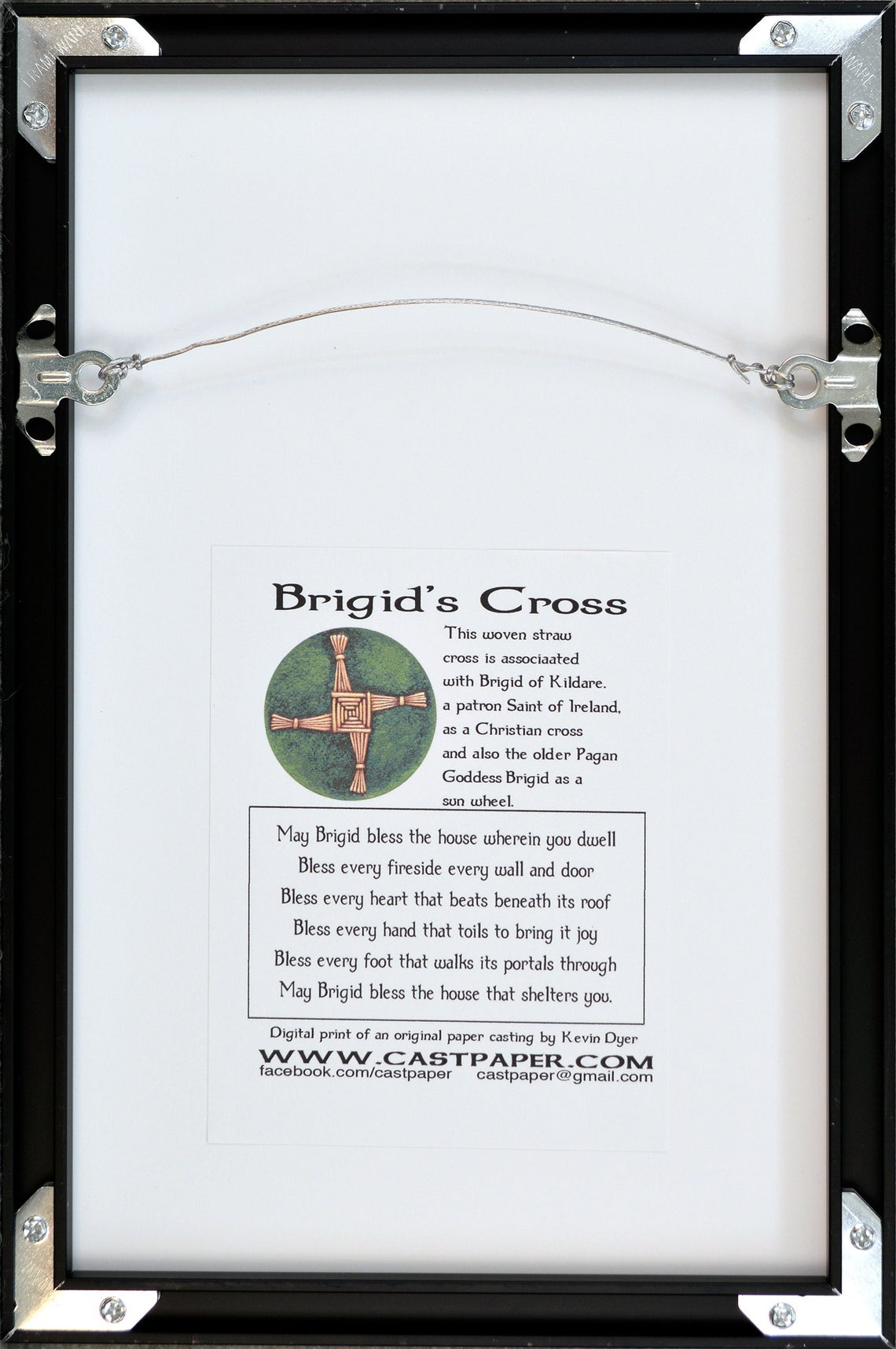 Saint Brigid's Blessing For The Home Framed Printable