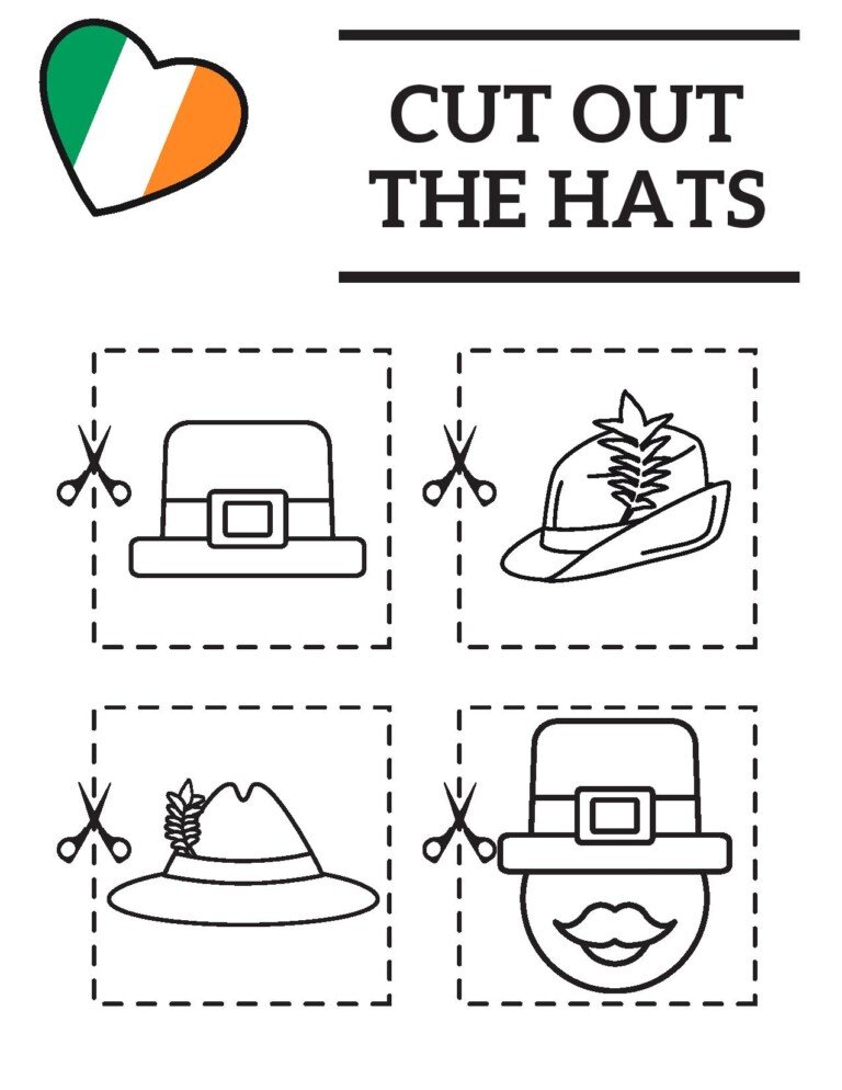 Irish Hearts Learning Sheets For Preschoolers