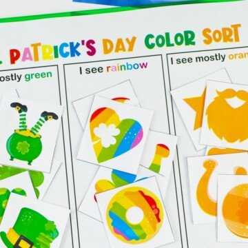 Free Printable Color Sort Game For Saint Patrick's Day