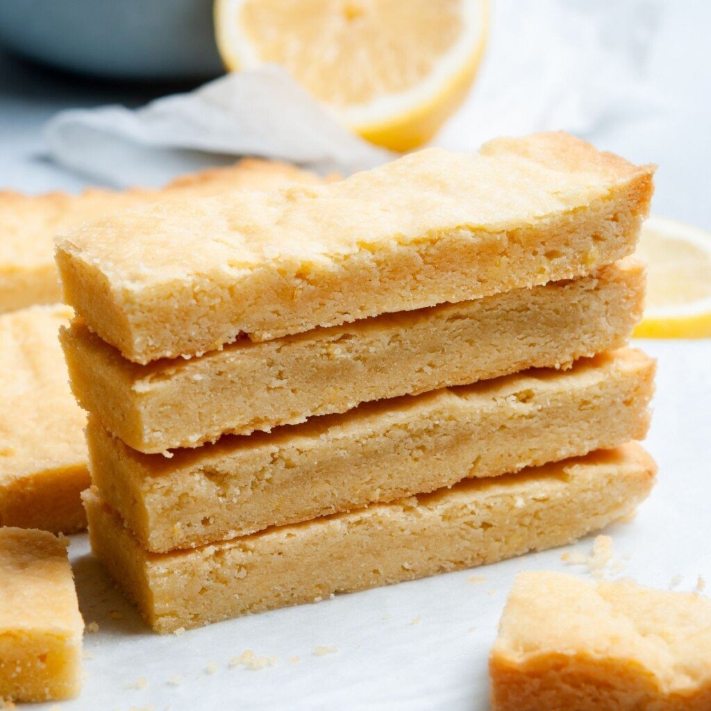 Tender Melt In Your Mouth Lemon Shortbread Bars