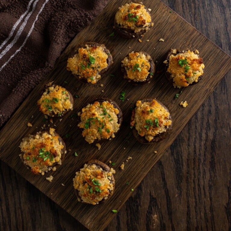 Irish Cheddar Cheese Stuffed Mushrooms