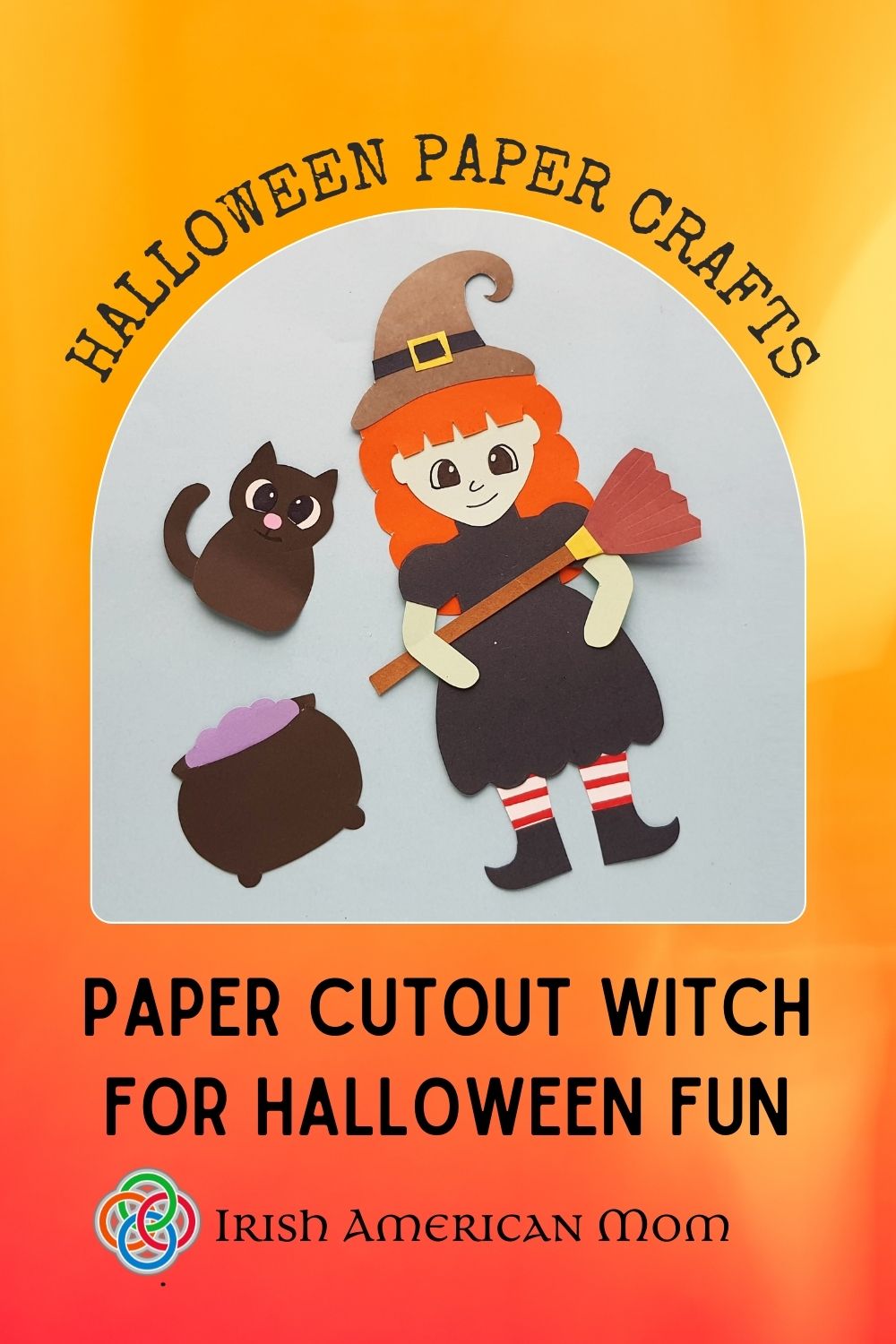 Paper Witch Halloween Craft For Kids