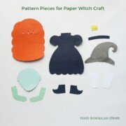 Paper Witch Halloween Craft For Kids