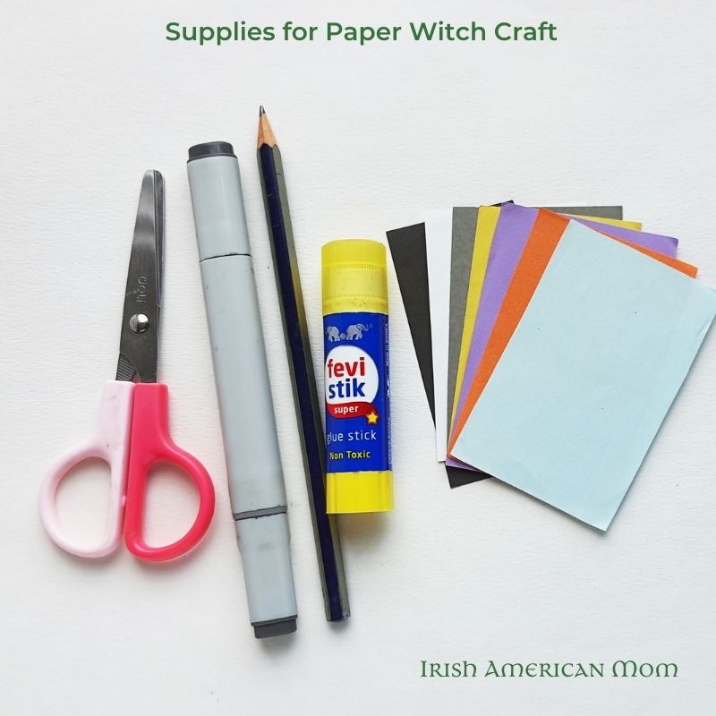 Paper Witch Halloween Craft For Kids