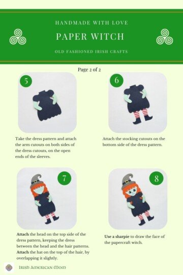 Paper Witch Halloween Craft For Kids