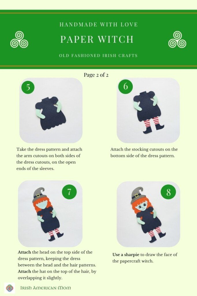 Paper Witch Halloween Craft For Kids