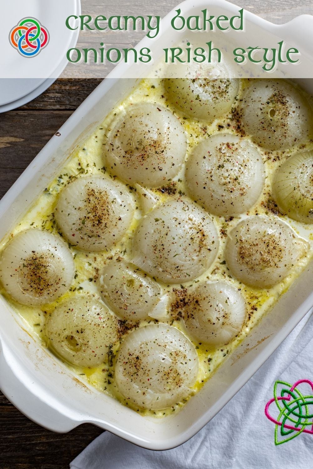 Creamy Oven Baked Onions Irish Style