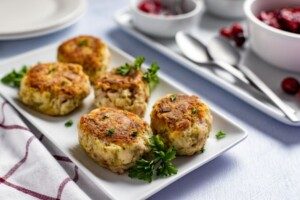 Leftover Turkey and Ham Rissoles