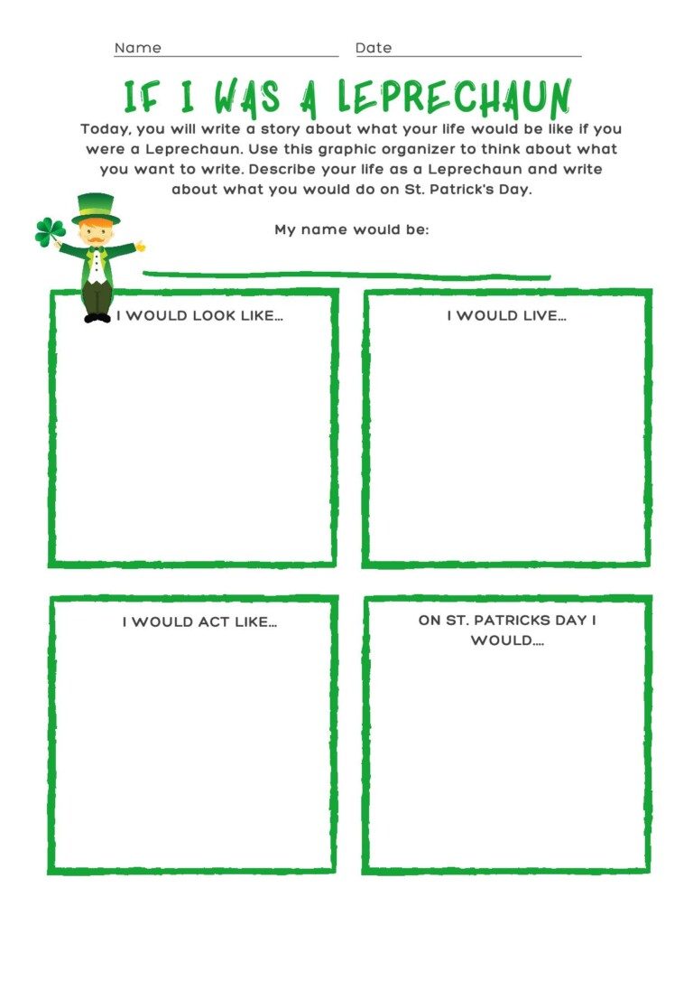 If I Was A Leprechaun Writing Pack For Kids