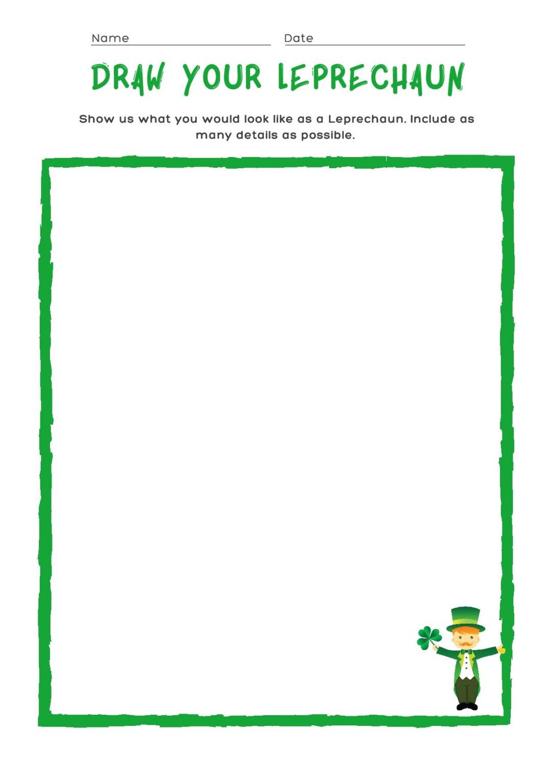 If I Was A Leprechaun Writing Pack For Kids