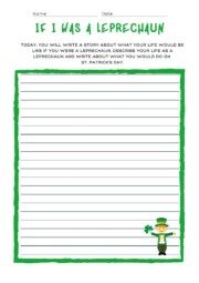 If I Was A Leprechaun Writing Pack For Kids