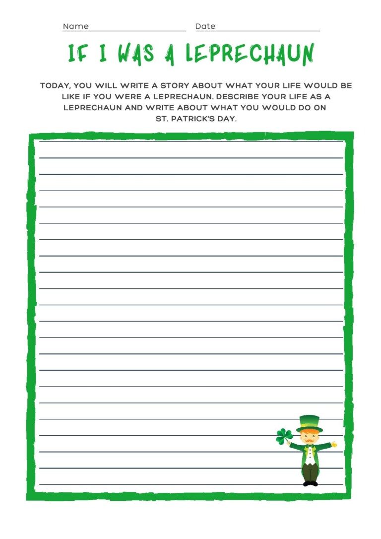 If I Was A Leprechaun Writing Pack For Kids