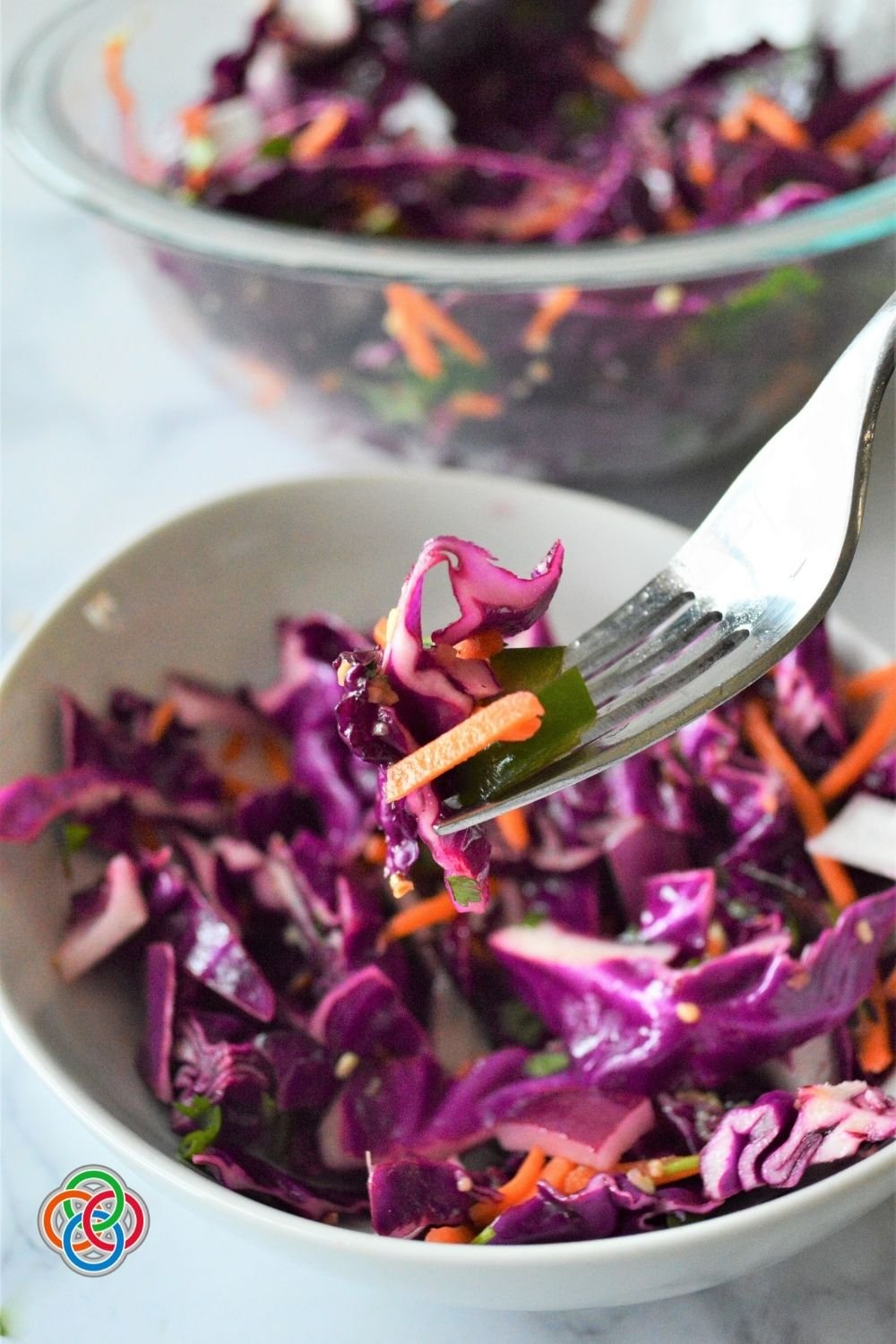 Easy Healthy Red Cabbage Slaw Recipe | Irish American Mom