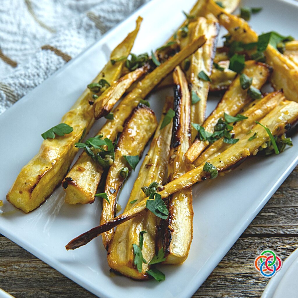 Healthy Honey Roasted Parsnips Recipe | Irish American Mom