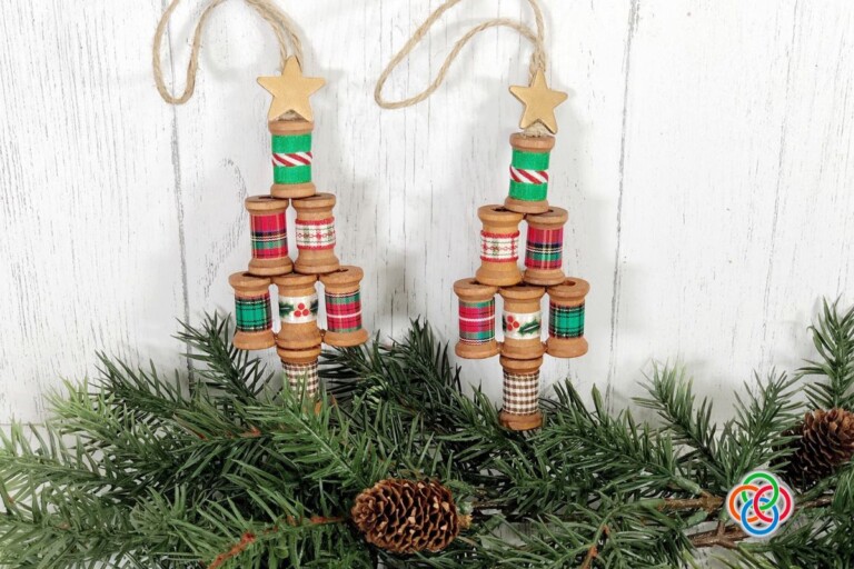 Sewing Spool Christmas Tree Ornament Craft