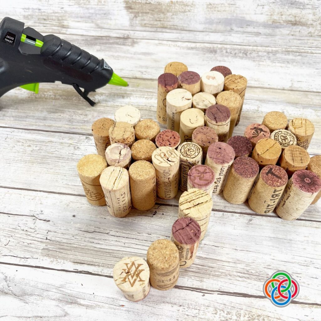 Wine Cork Shamrock Craft for Saint Patrick's Day