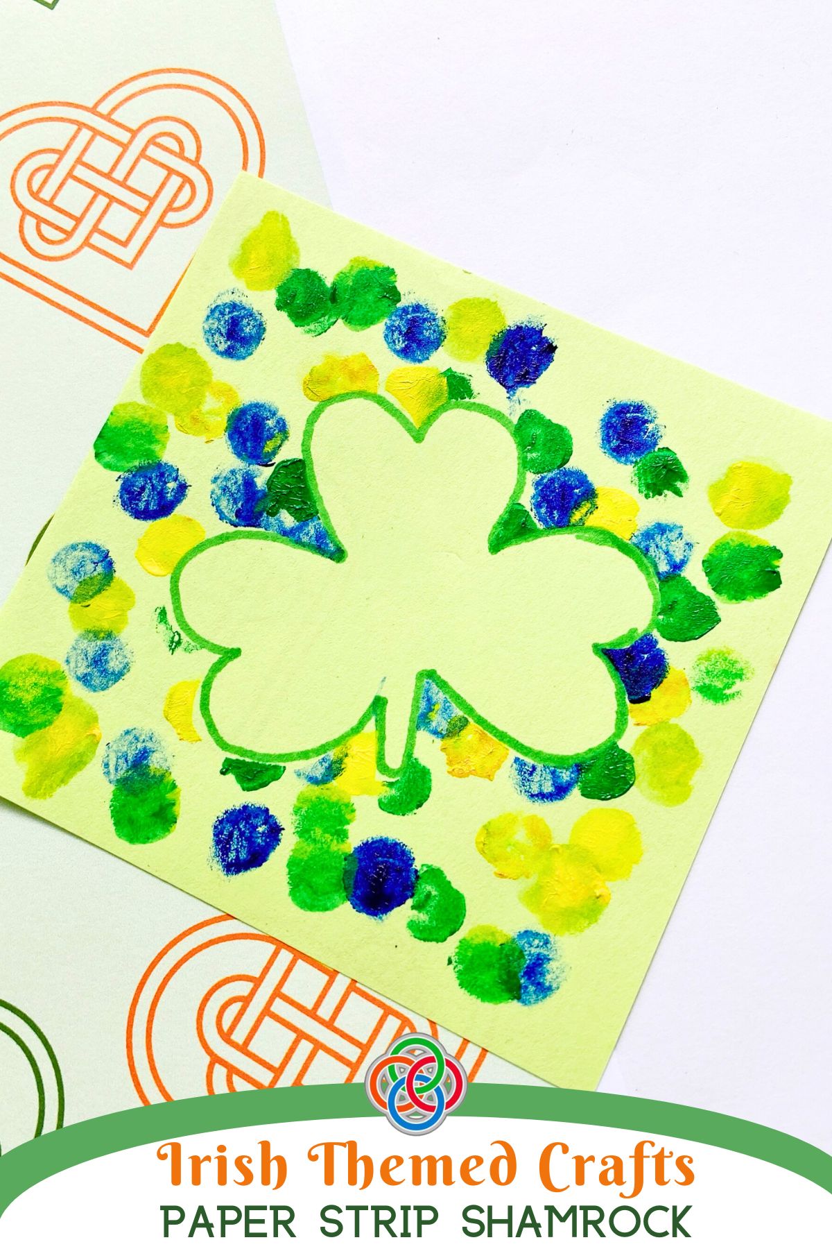 Shamrock Splatter Painting Activity for Saint Patrick's Day