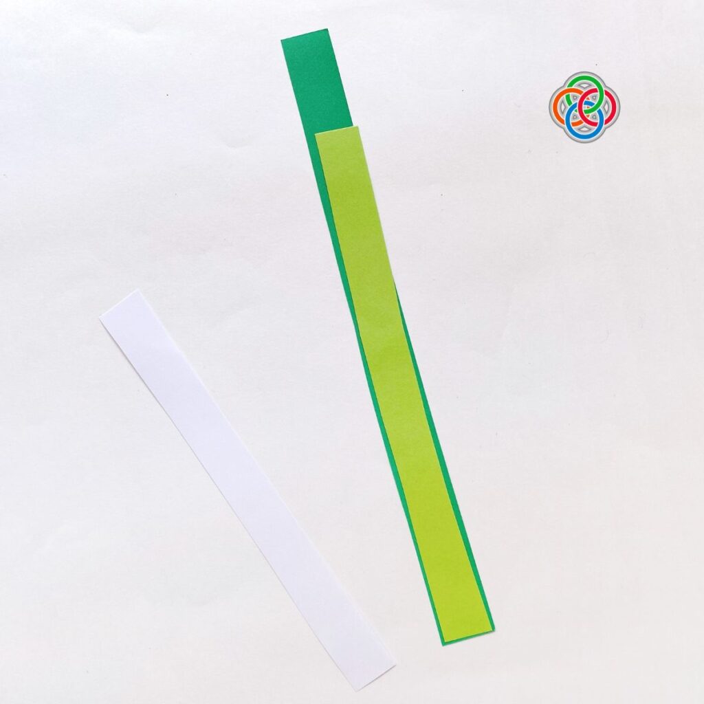 Paper Strip Shamrock Mobile Craft with Printable Tutorial