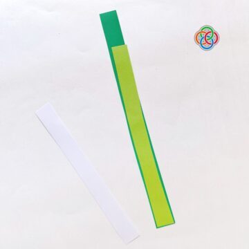 Paper Strip Shamrock Mobile Craft with Printable Tutorial