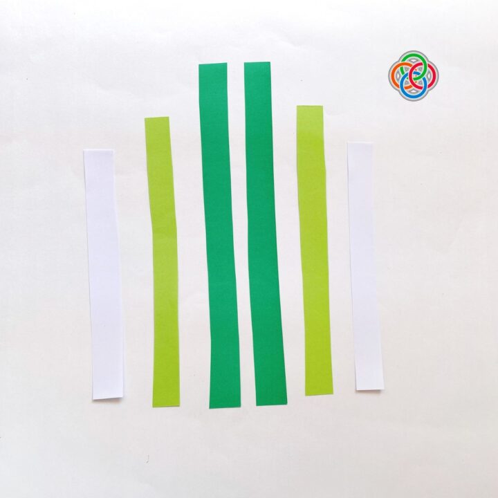 Paper Strip Shamrock Mobile Craft with Printable Tutorial