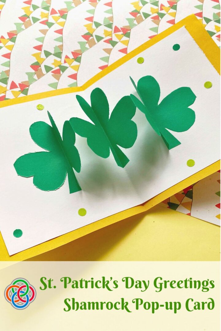 DIY Shamrock Pop-up Card for Saint Patrick's Day Greetings