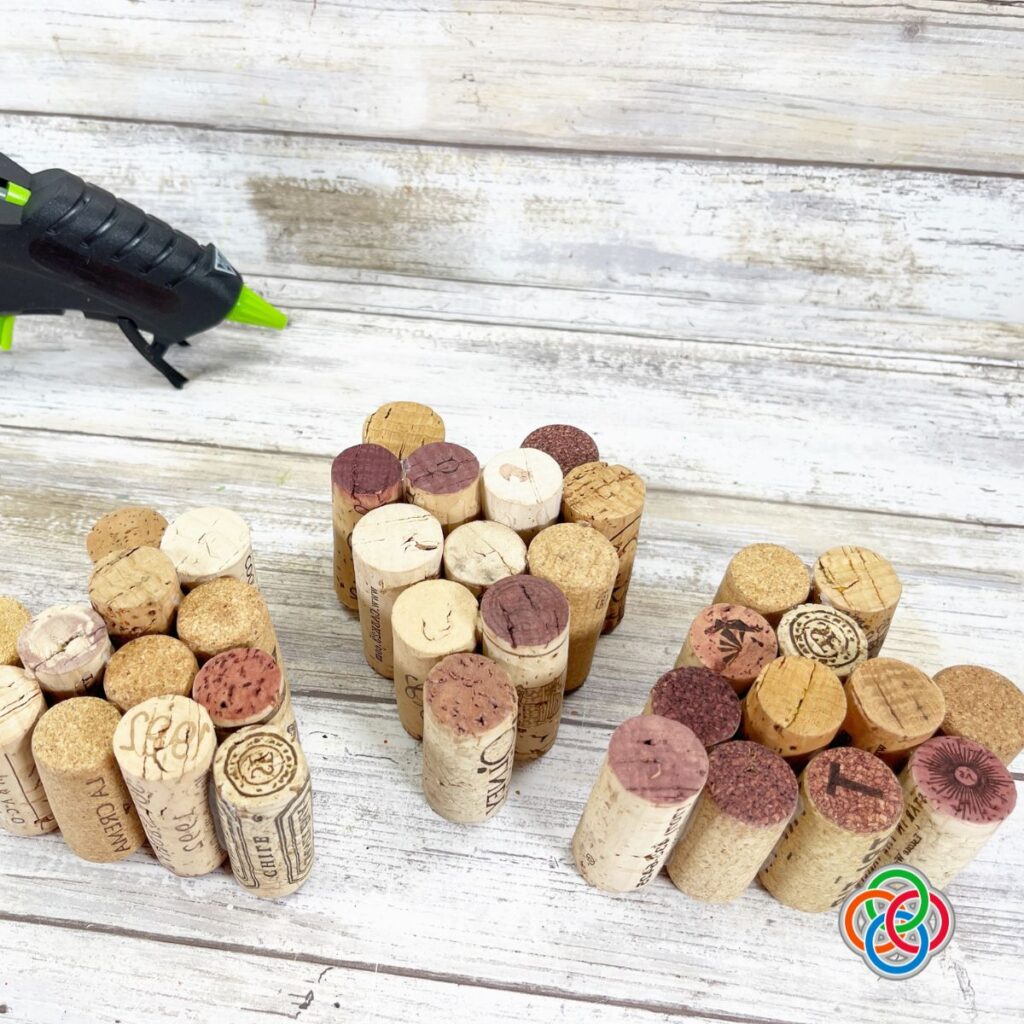 Wine Cork Shamrock Craft for Saint Patrick's Day