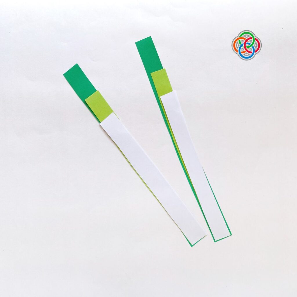 Paper Strip Shamrock Mobile Craft with Printable Tutorial