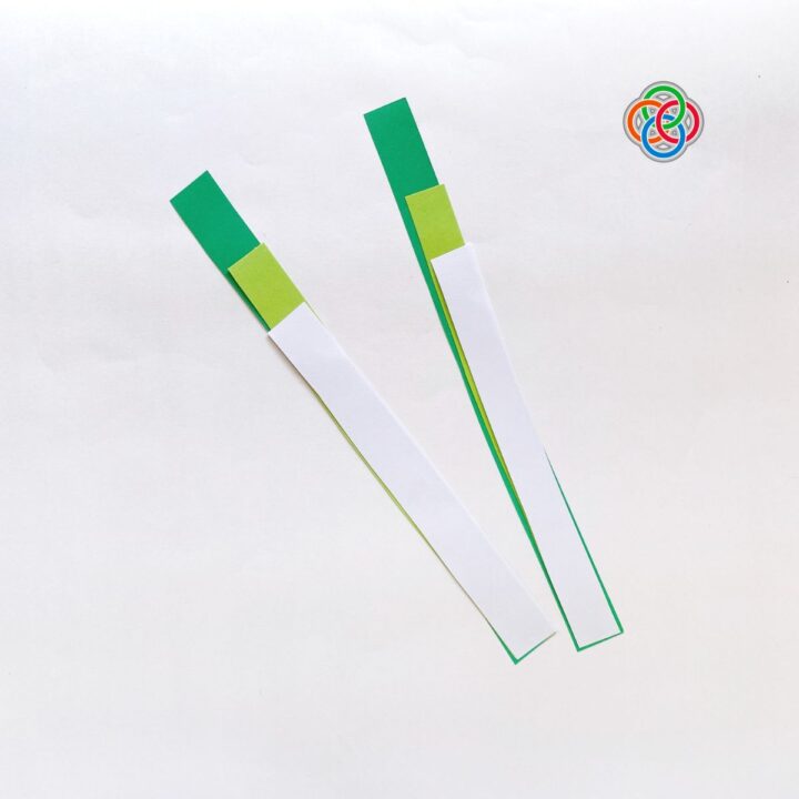 Paper Strip Shamrock Mobile Craft with Printable Tutorial