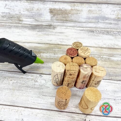 Wine Cork Shamrock Craft for Saint Patrick's Day
