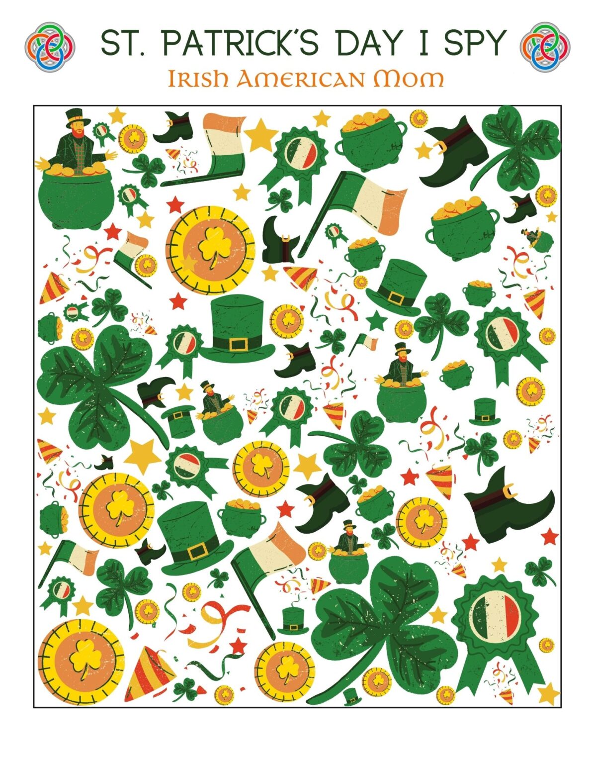 Free St. Patrick’s Day I Spy Printable for Kids